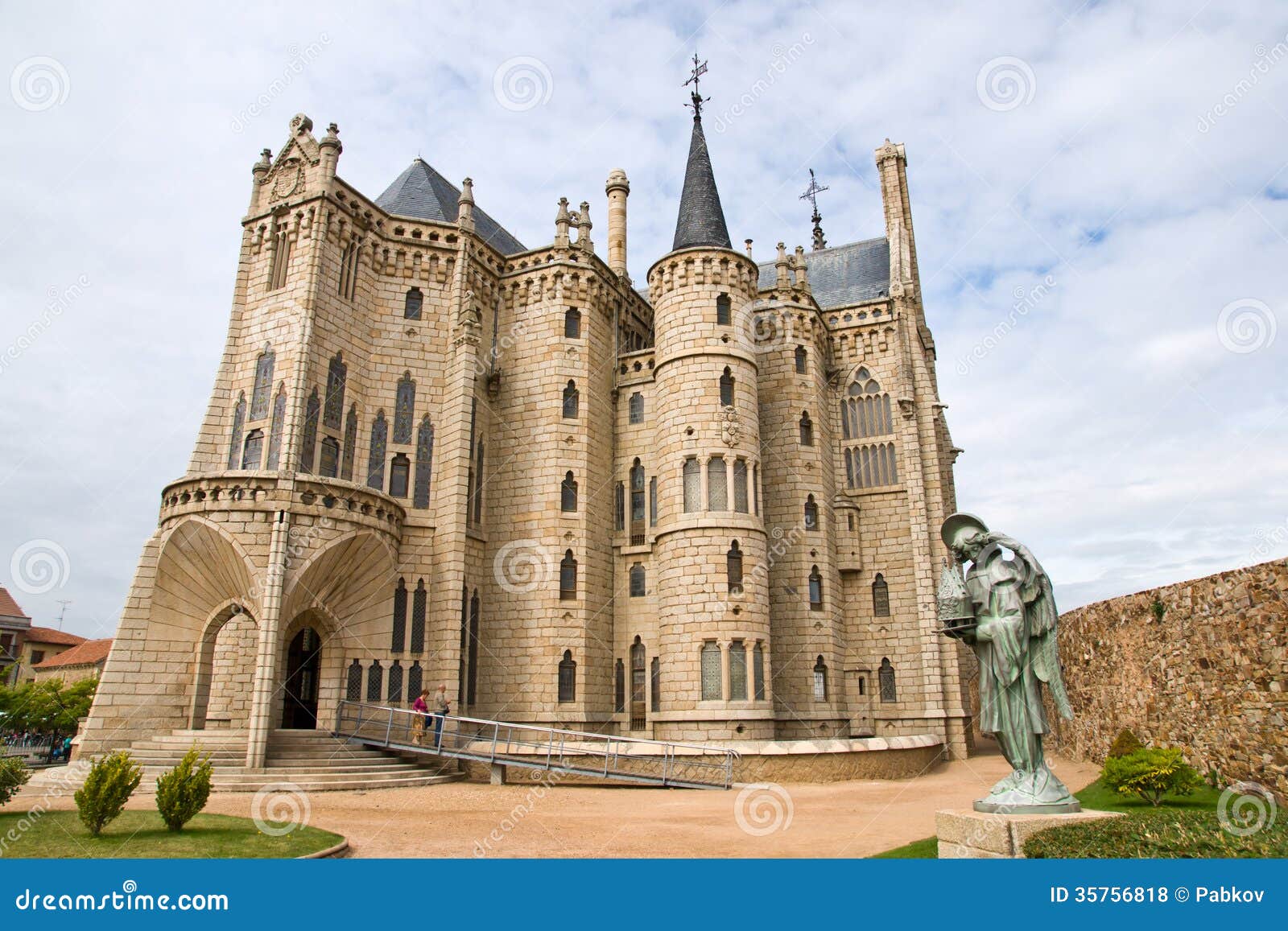 Gaudi palace in Astorga stock photo. Image of modernism - 35756818