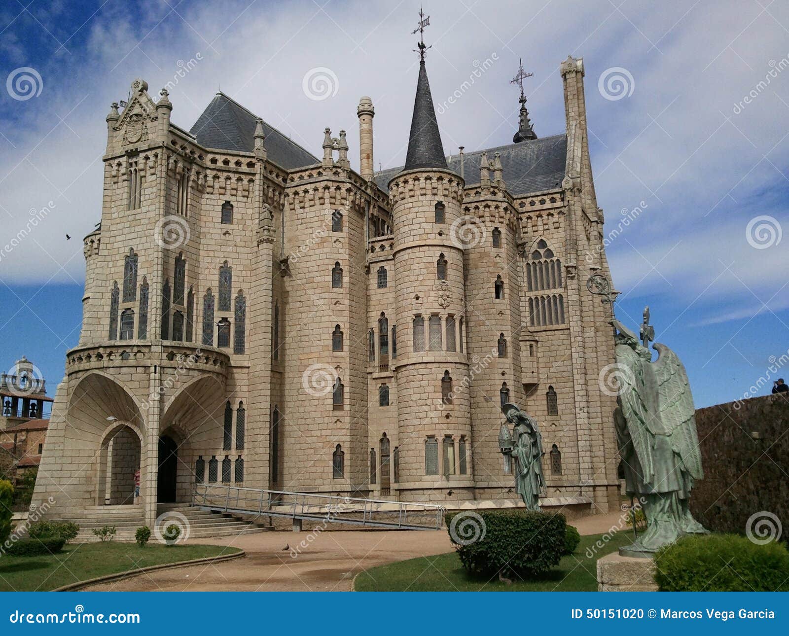 Gaudi palace stock photo. Image of leon, palace, castle - 50151020