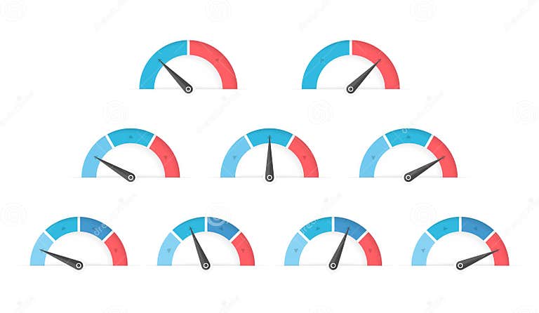Gauge Charts stock vector. Illustration of infographic - 280052906
