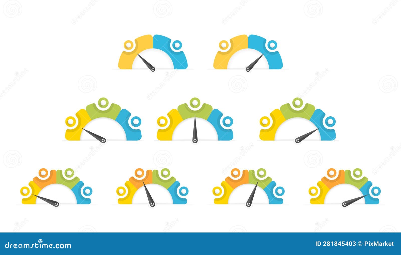 Gauge Charts stock illustration. Illustration of chart - 281845403