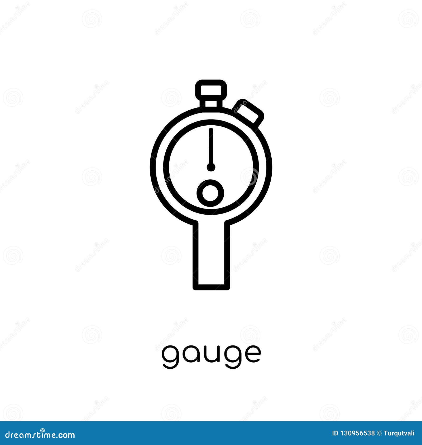 Gauge Icon from Collection. Stock Vector - Illustration of power ...