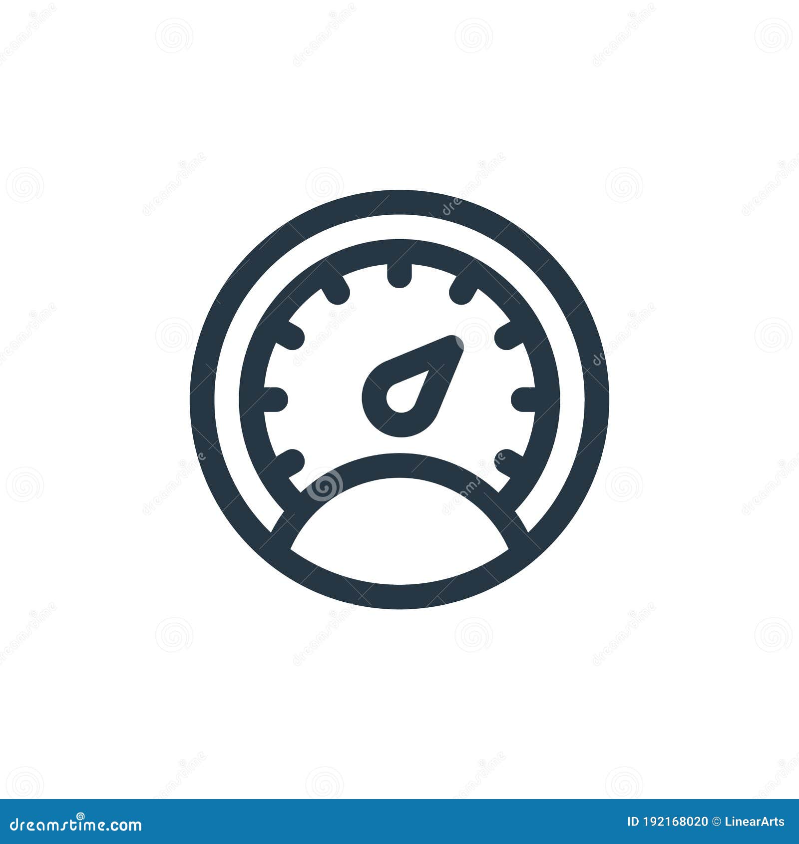 Gauge Icon Vector from Public Transportation Concept. Thin Line ...