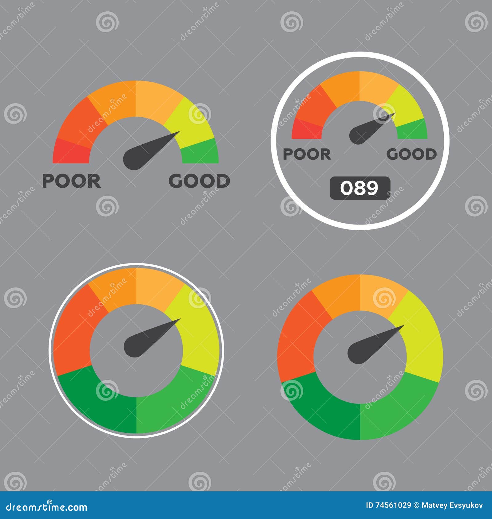 Gauge Meter Element. Vector Illustration Stock Illustration ...
