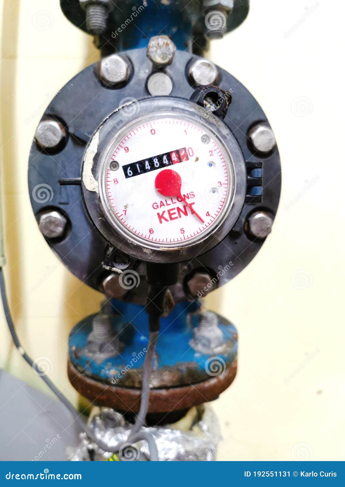 Gauge Meter in the Factory Industry Stock Image - Image of lighting ...