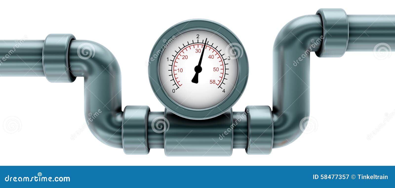 Gauge on pipe stock illustration. Illustration of determine - 58477357