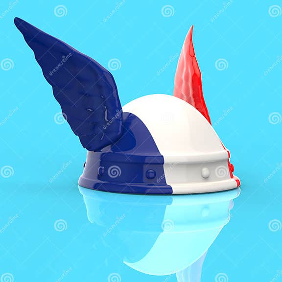 Gaul Helmet - 3D Illustration Stock Illustration - Illustration of ...