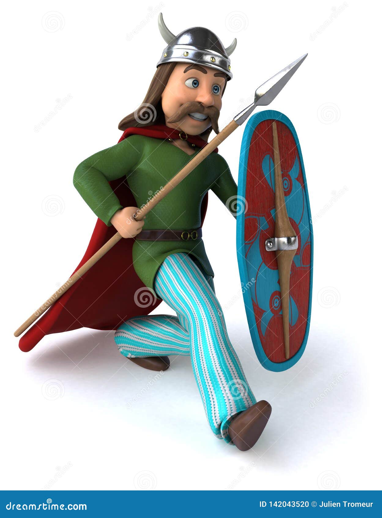 Gaul Warrior - 3D Illustration Stock Illustration - Illustration of ...