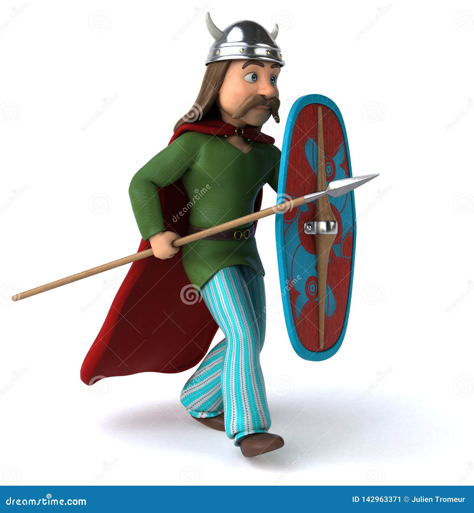 Gaul Warrior - 3D Illustration Stock Illustration - Illustration of ...