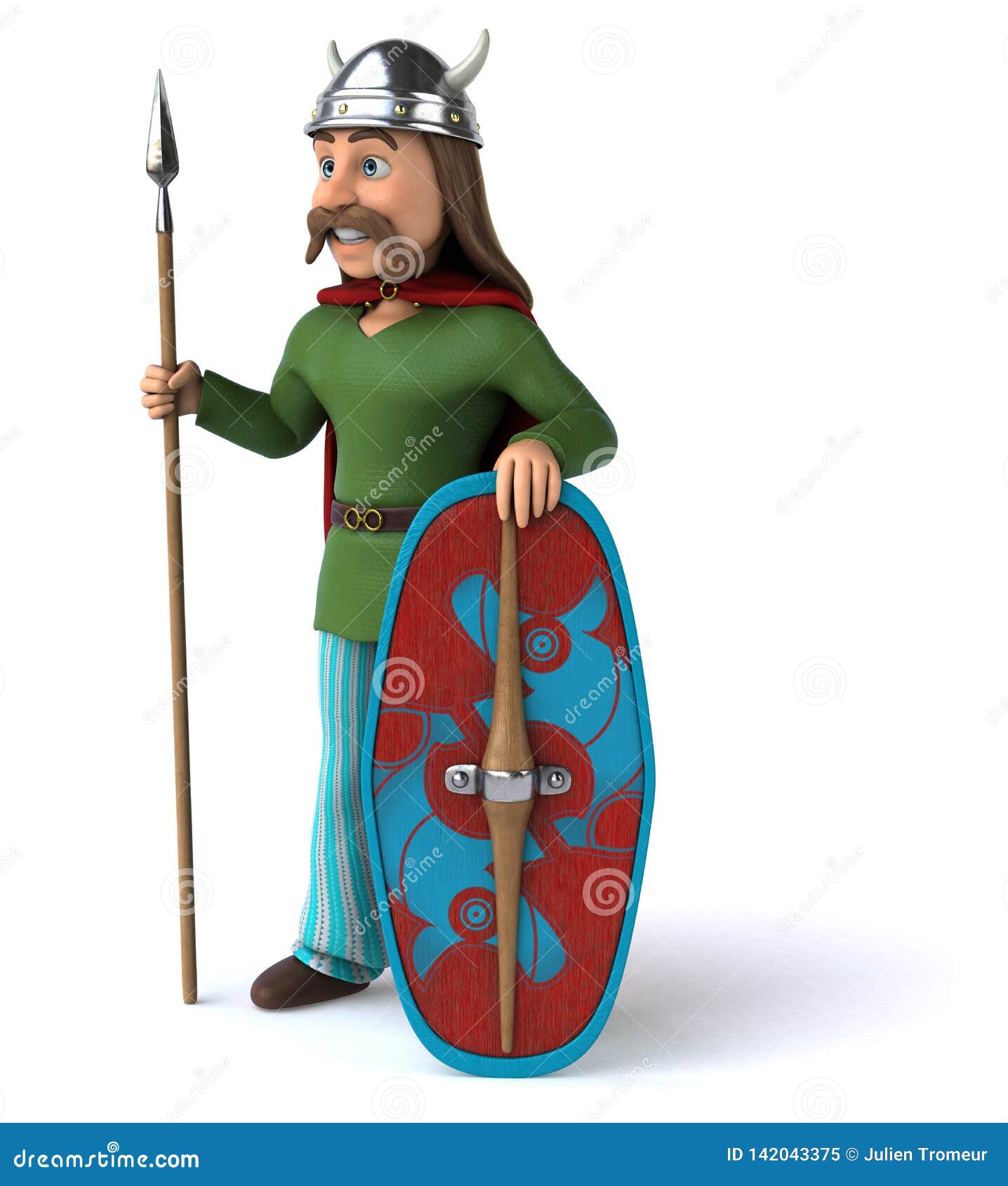 Gaul Warrior - 3D Illustration Stock Illustration - Illustration of ...