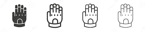 Gauntlet Icon Vector Set on White Background Stock Vector ...