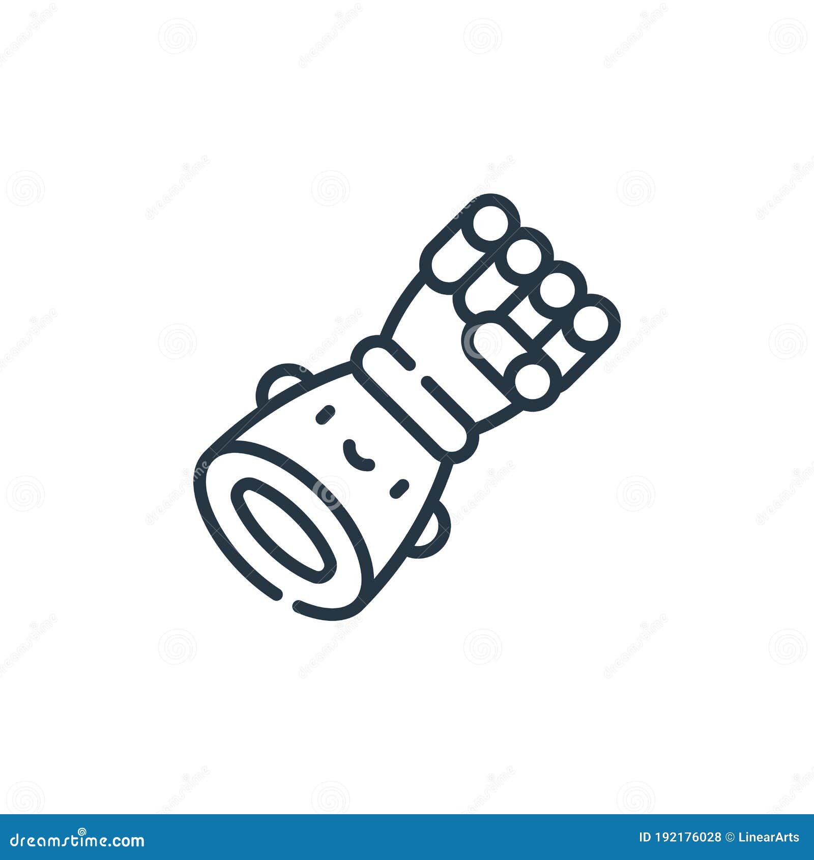 Gauntlet Icon Vector from Videogame Elements Concept. Thin Line ...