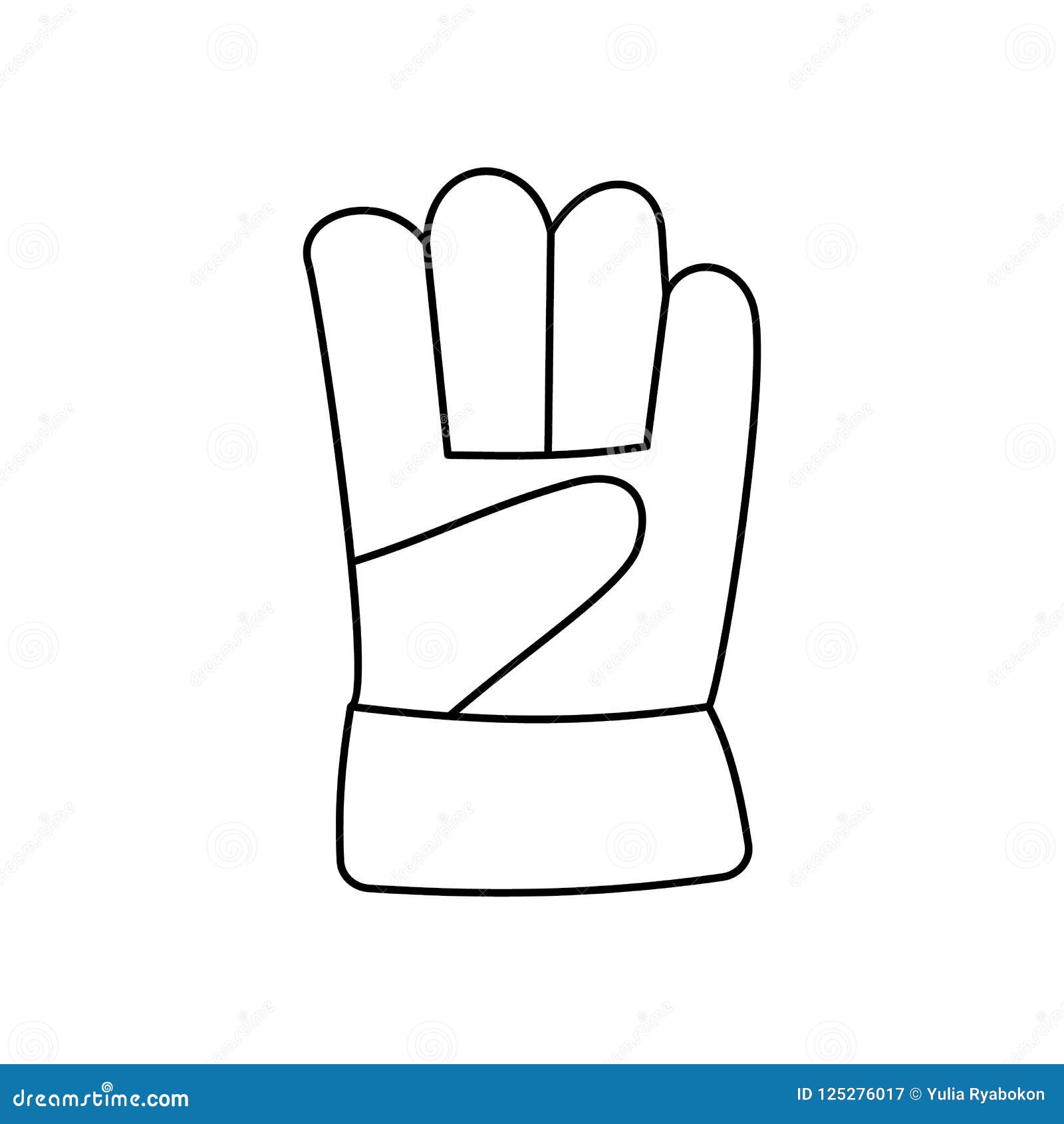Gauntlet Icon On White Background. Simple Element Illustration From ...