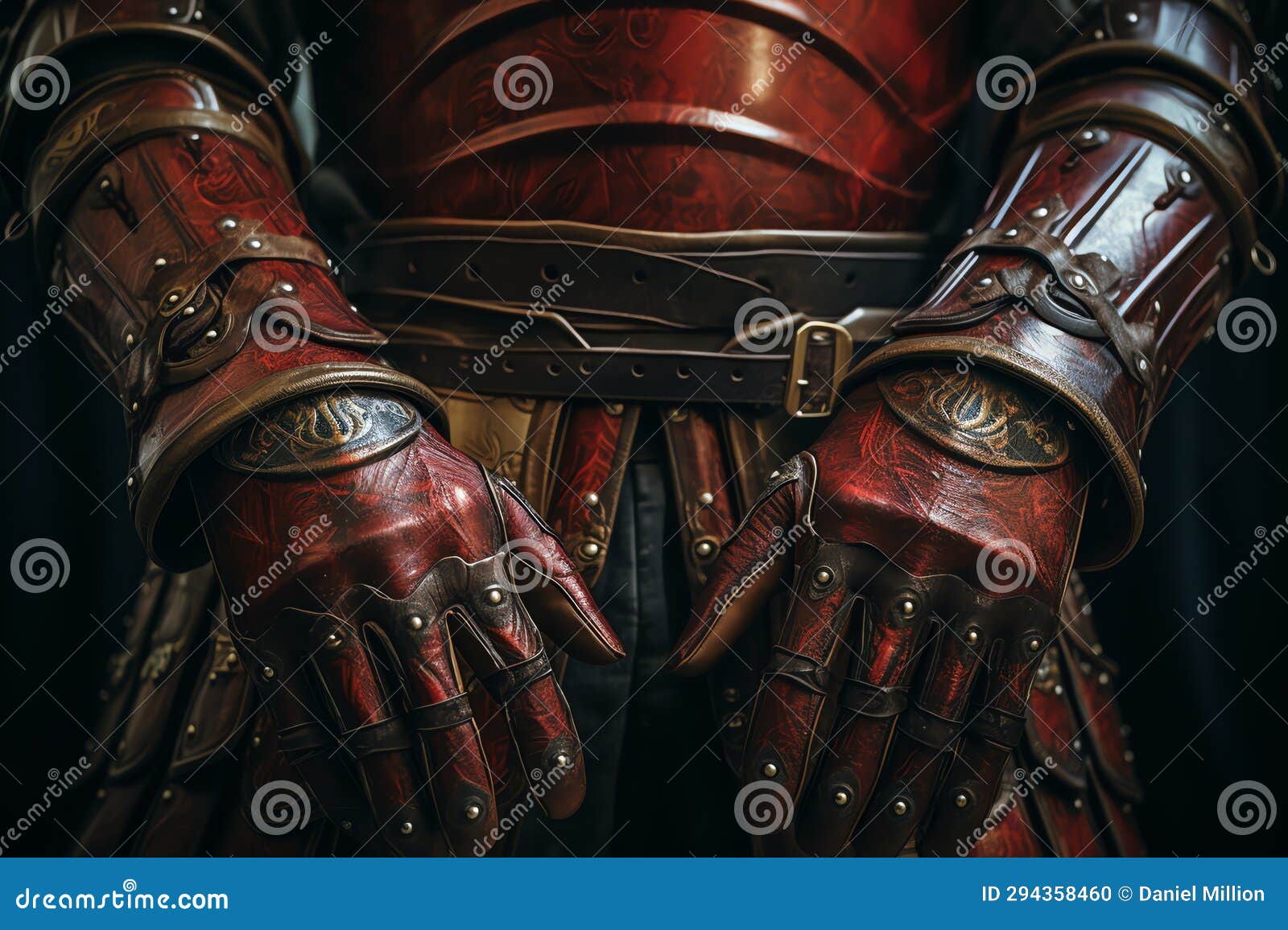 Gauntleted Hands Medieval Fantasy Photo Stock Illustration ...