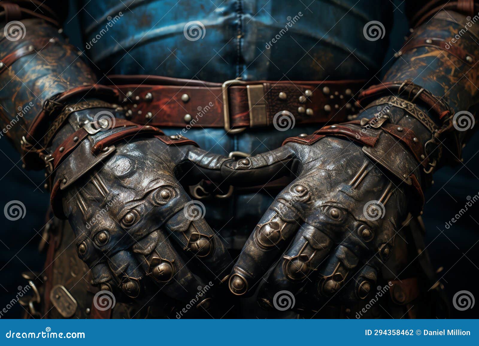 Gauntleted Hands Medieval Fantasy Photo Stock Illustration ...