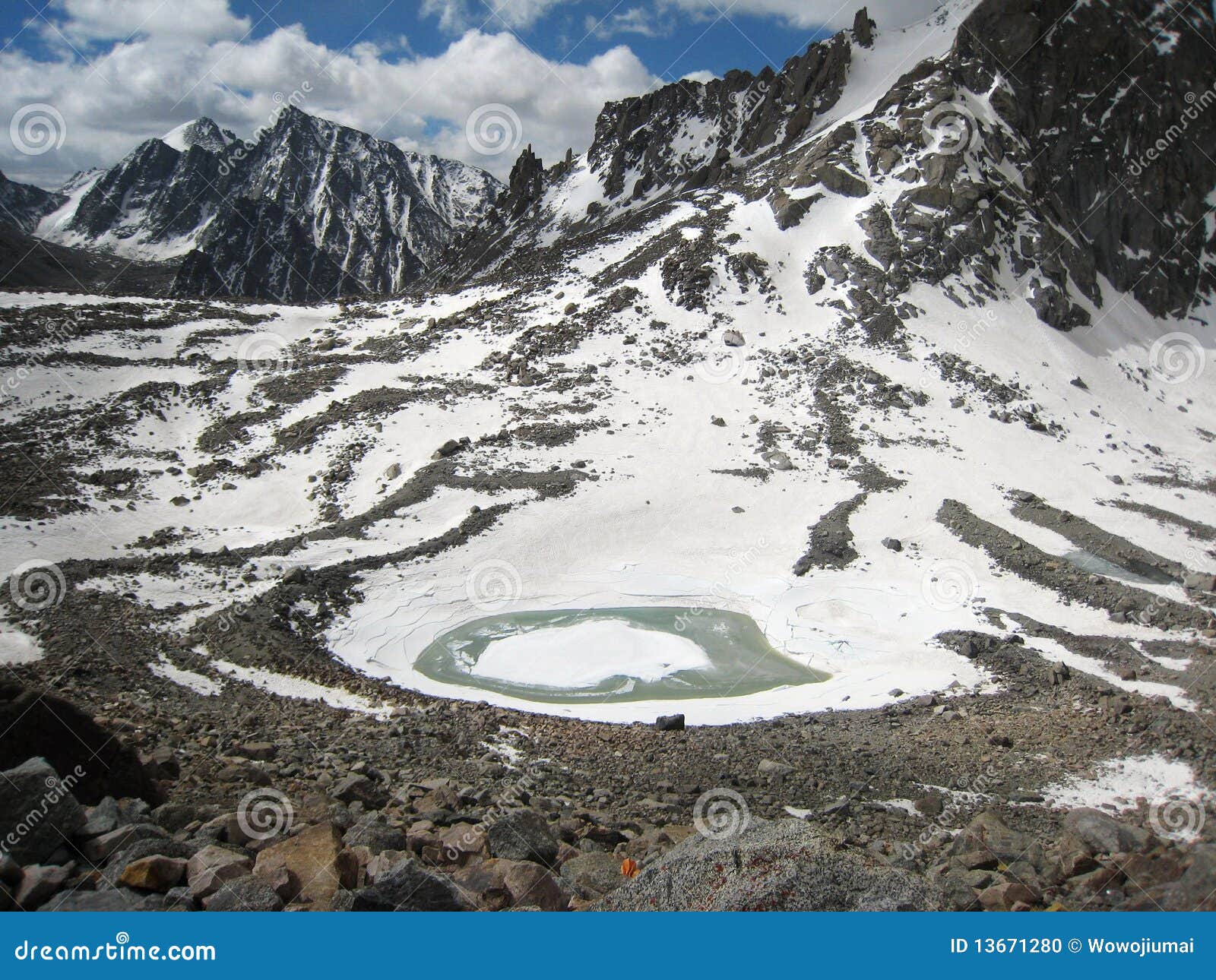 Gauri Kund Lake at Mount. Kailash Stock Photo - Image of kund, kailash ...