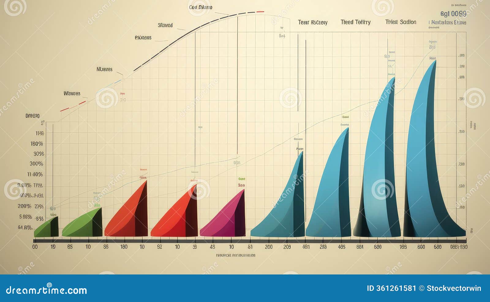 Gaussian data curve stock illustration. Illustration of generated ...