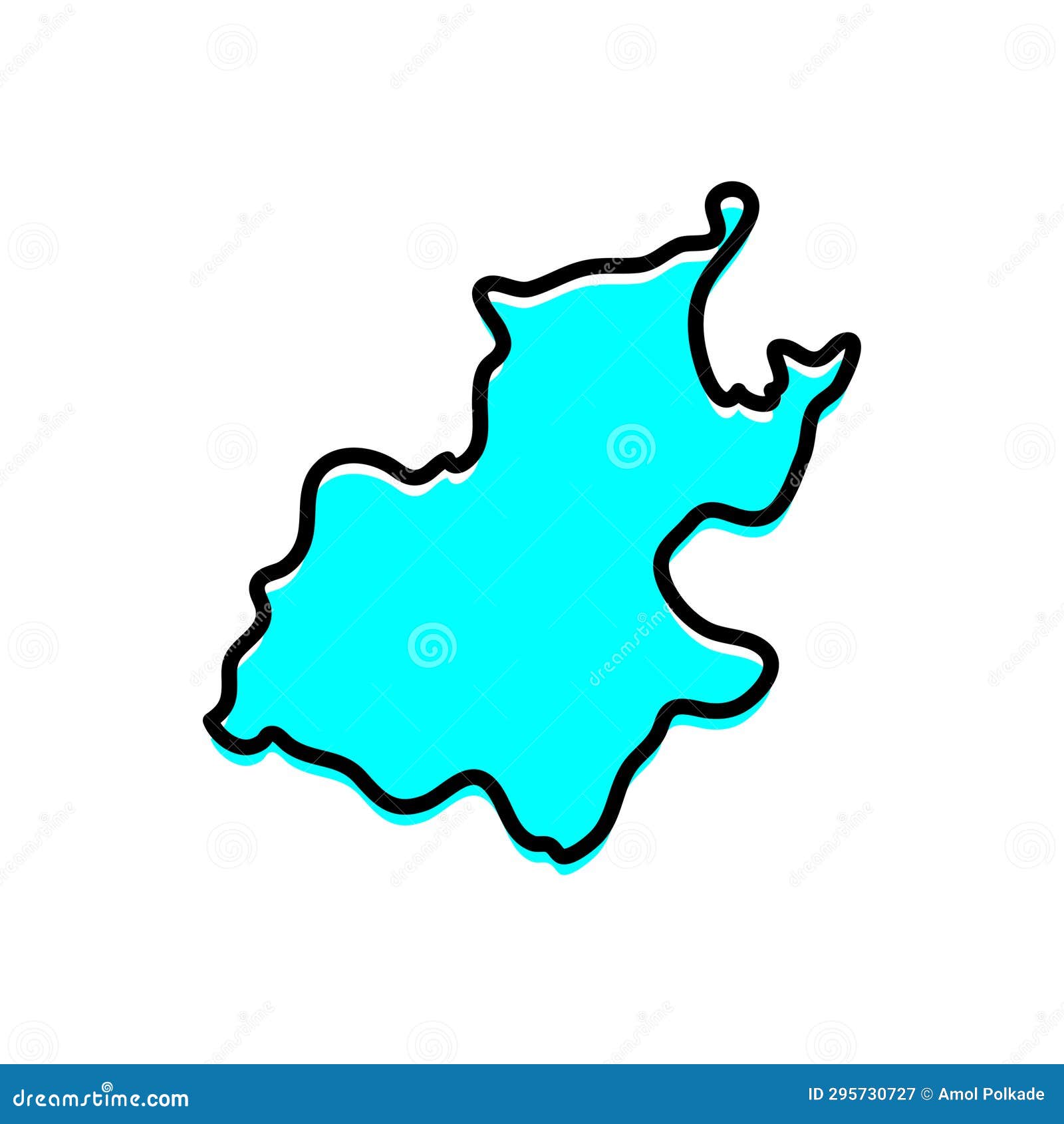 Gauteng Map in Vector Form. South Africa Country State Stock ...