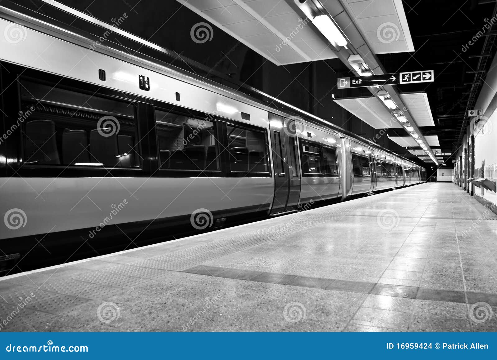 Gautrain - High Speed Commuter Train - BW Stock Photo - Image of ...
