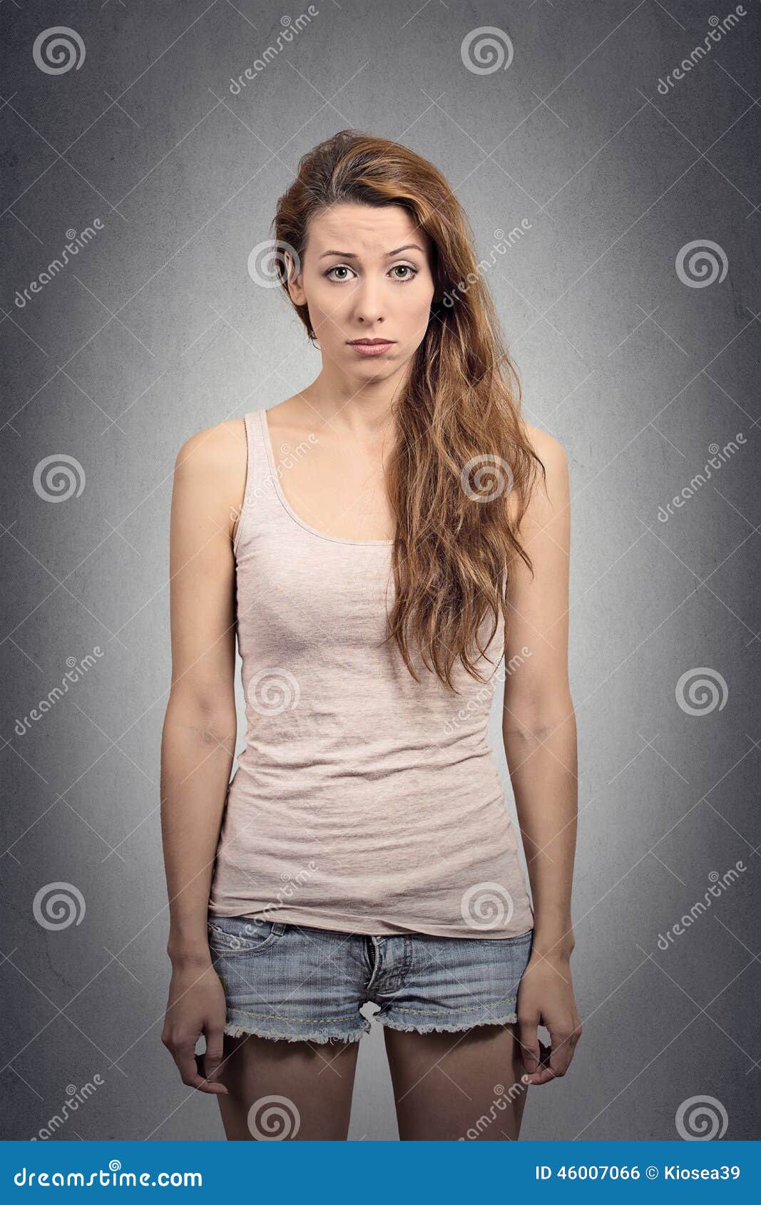 Gave Up, Defeated. Portrait Half Body Sad Insecure Teenager Hands Head ...