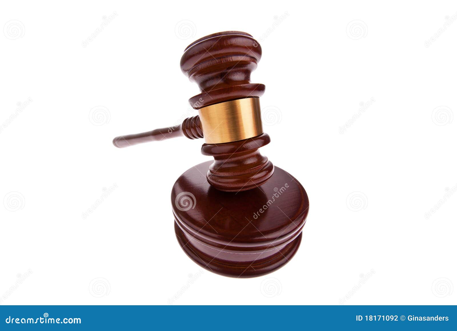 Auction Hammer Against White Background Royalty-Free Stock Photography ...