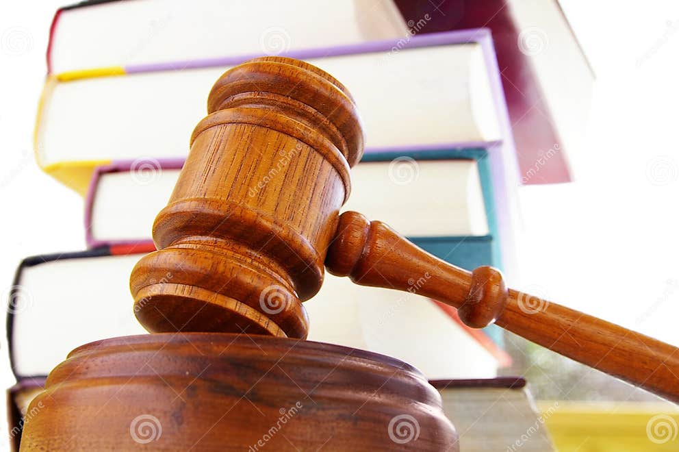 Gavel and books stock image. Image of lawyer, court, lawbooks - 13450243