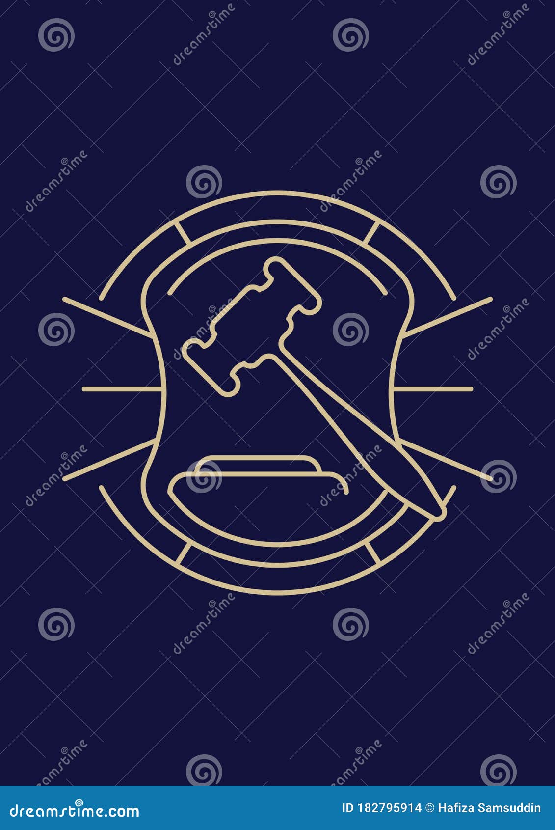 Gavel design stock vector. Illustration of systems, court - 182795914