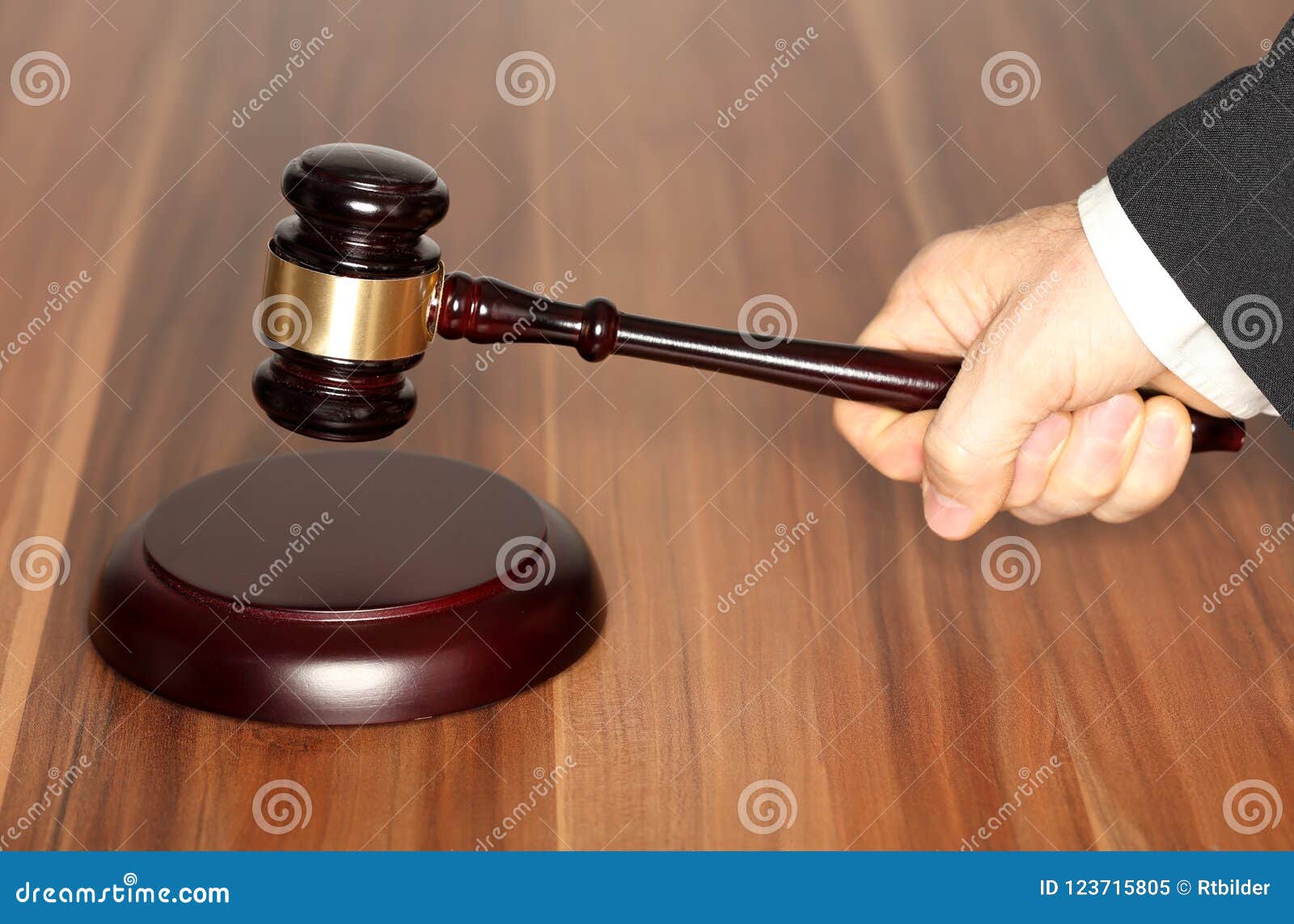 Gavel on a desk stock image. Image of justice, closeup - 123715805