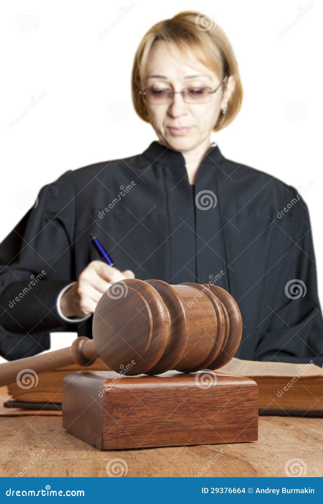 Gavel and female judge stock photo. Image of counsel - 29376664