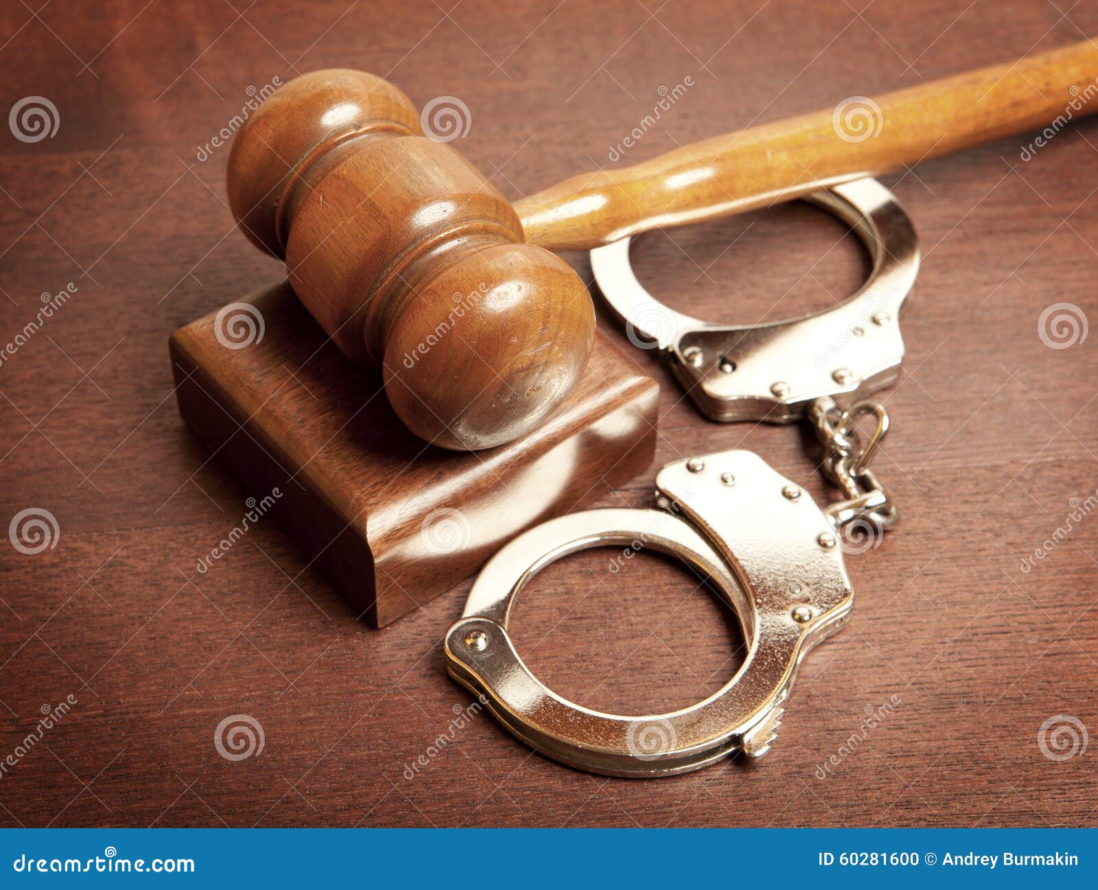 Gavel and handcuffs stock photo. Image of restraints - 60281600