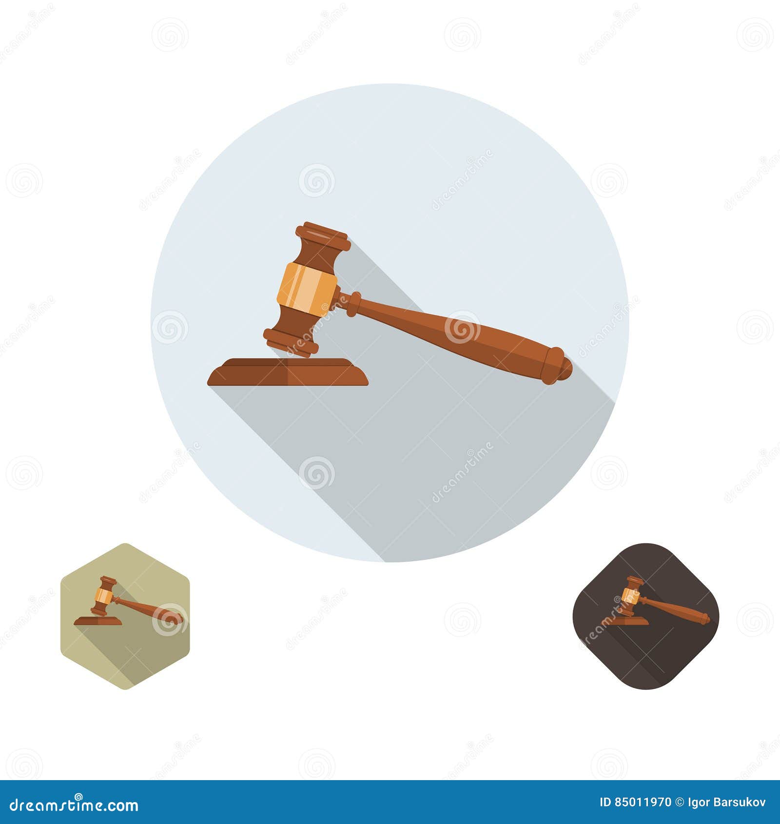 Gavel icon stock vector. Illustration of gavel, judge - 85011970