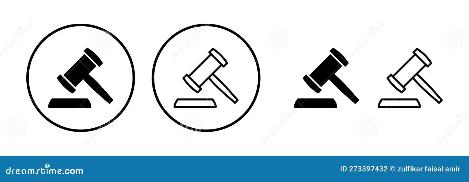 Gavel Icon Vector. Judge Gavel Icon. Auction Hammer Stock Vector ...