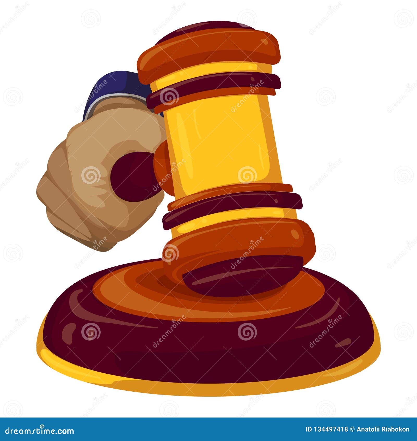 A Judge Decision On A Person Guilt. Pass Judgment On The Accused. Flat ...