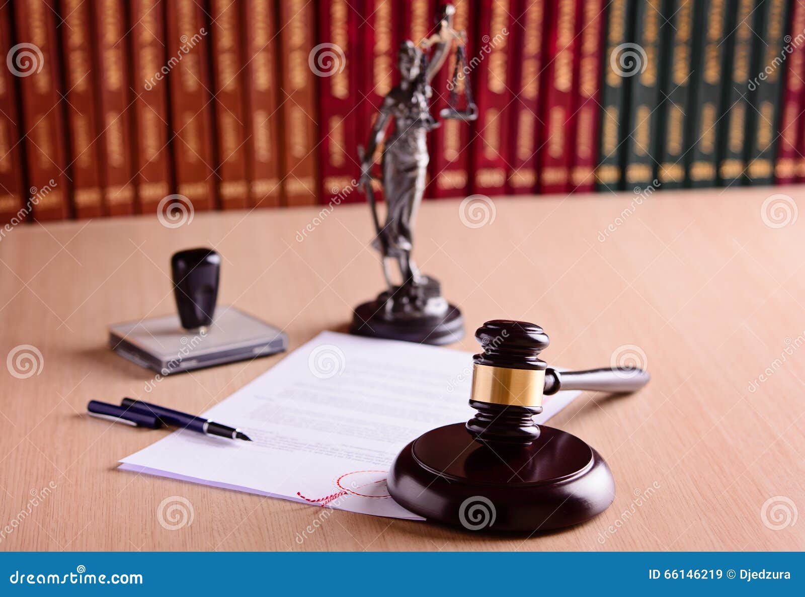 The Gavel and Judgement in Court Library Stock Image - Image of ...