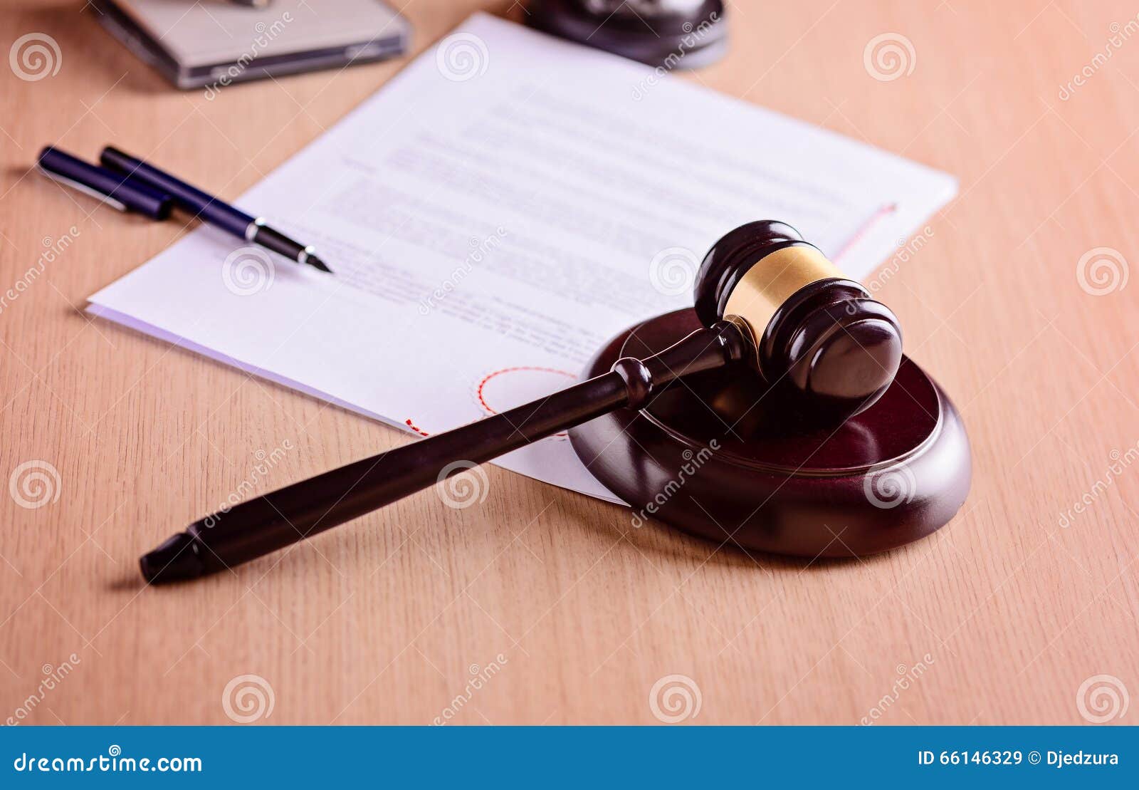 Gavel and Judgement on Desk. Stock Image - Image of defendant, guilt ...