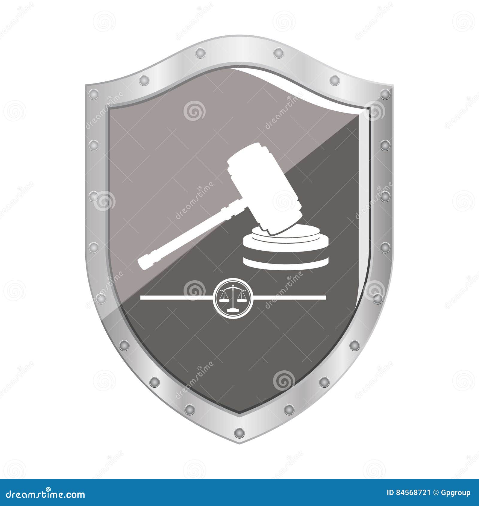 Gavel Justice and Law Concept Stock Vector - Illustration of metal ...