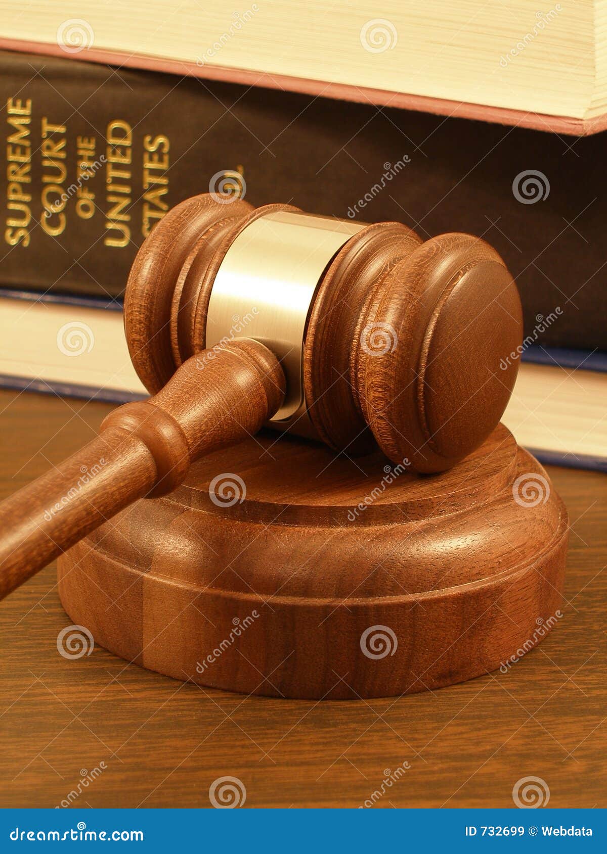 Gavel & Law Books stock image. Image of court, supreme - 732699