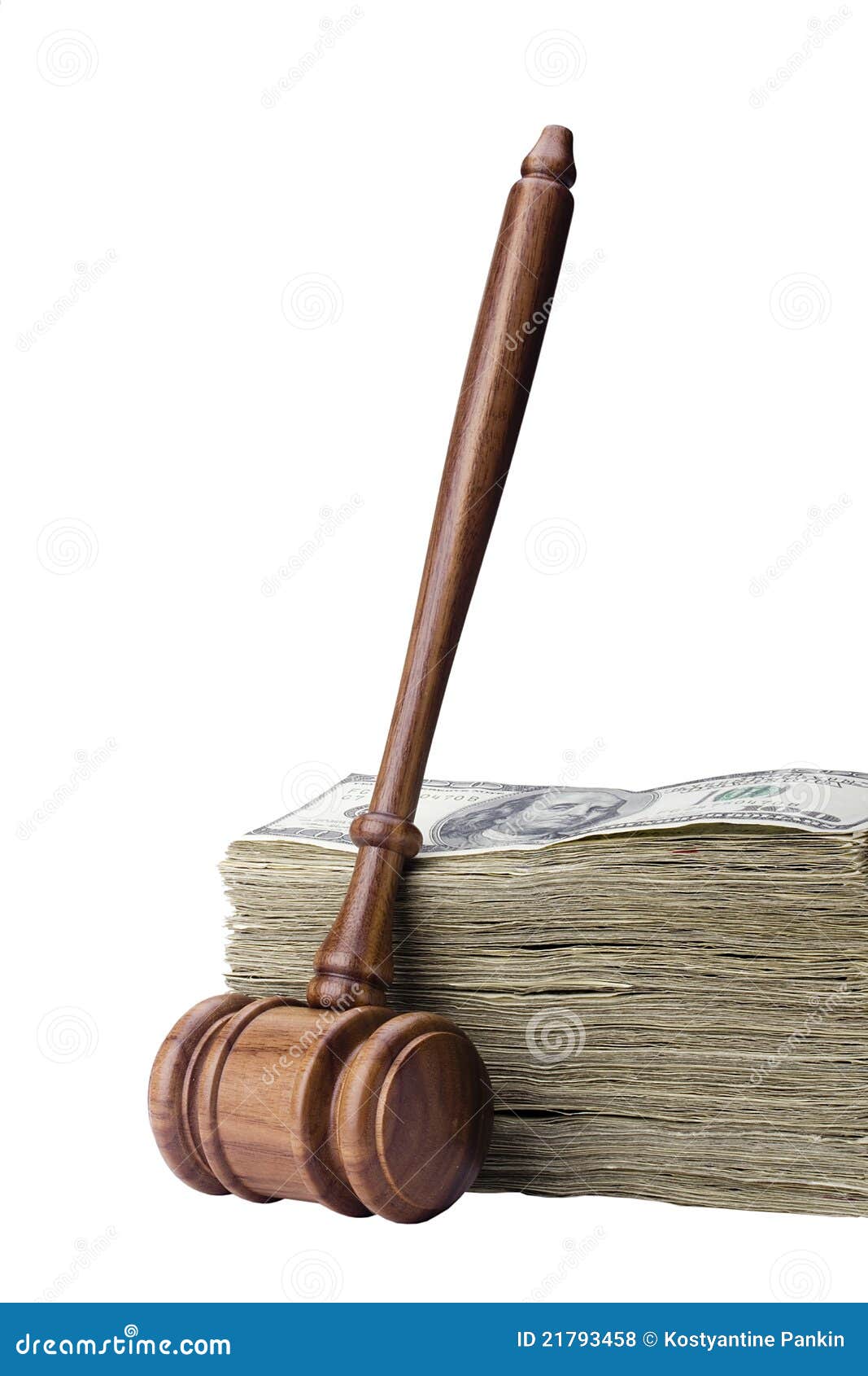 Gavel and Money stock photo. Image of bucks, financial - 21793458
