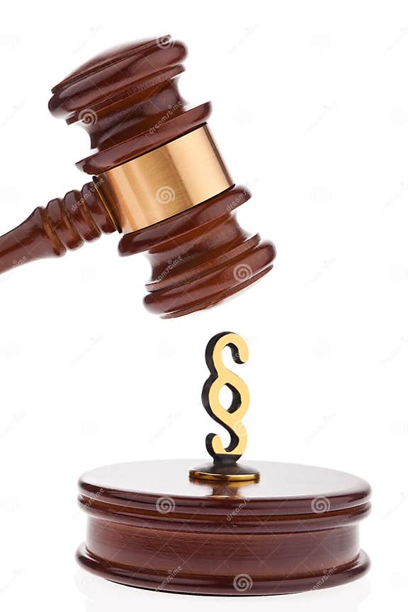 Gavel Paragraphs and Characters. Stock Photo - Image of certainty ...