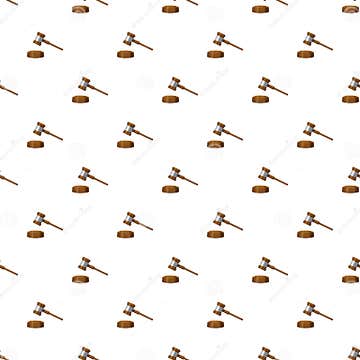 Gavel pattern stock vector. Illustration of hammer, auction - 96649262