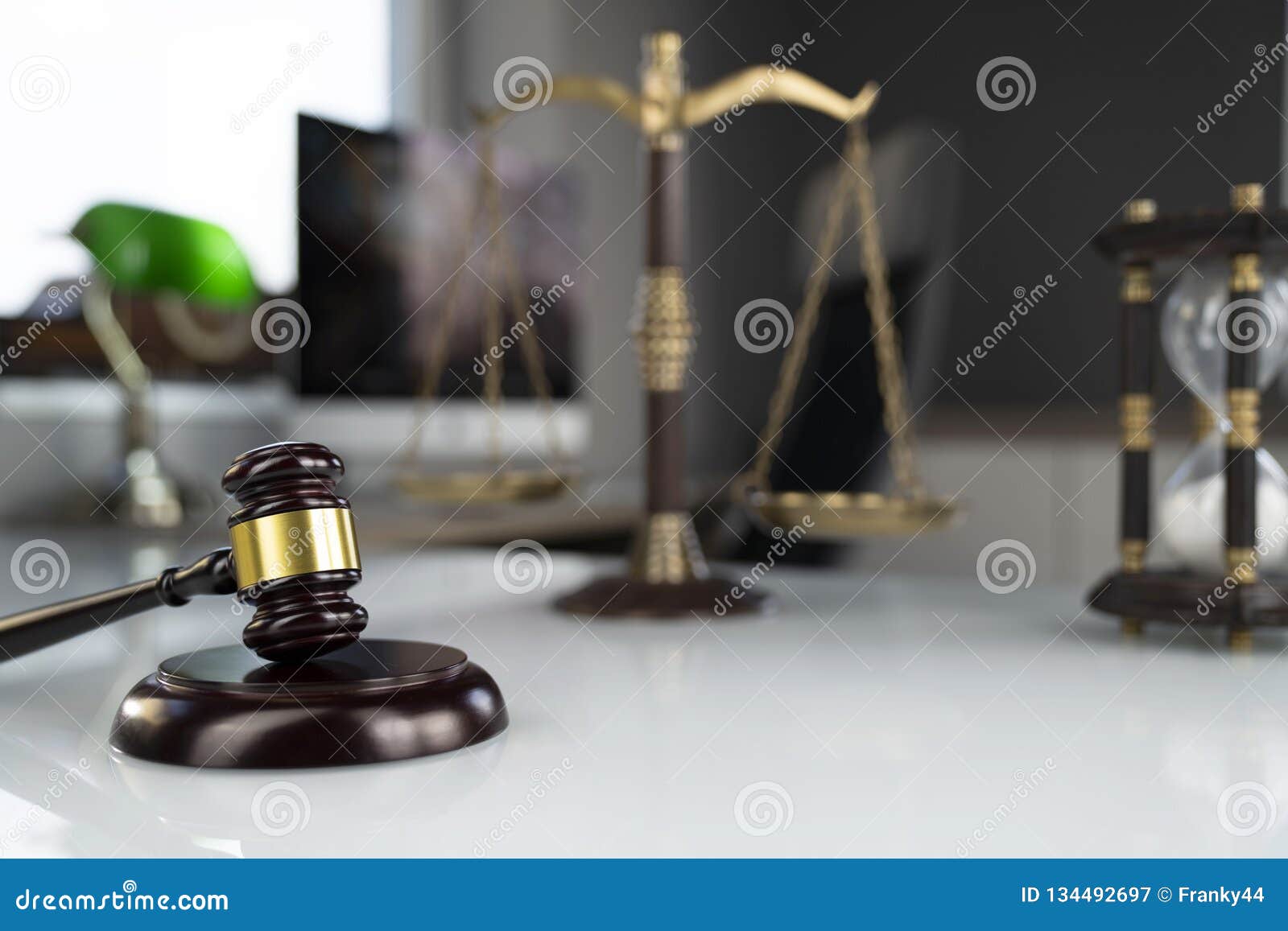 Lawyer Office Concept Background. Place for Text. Stock Image - Image ...