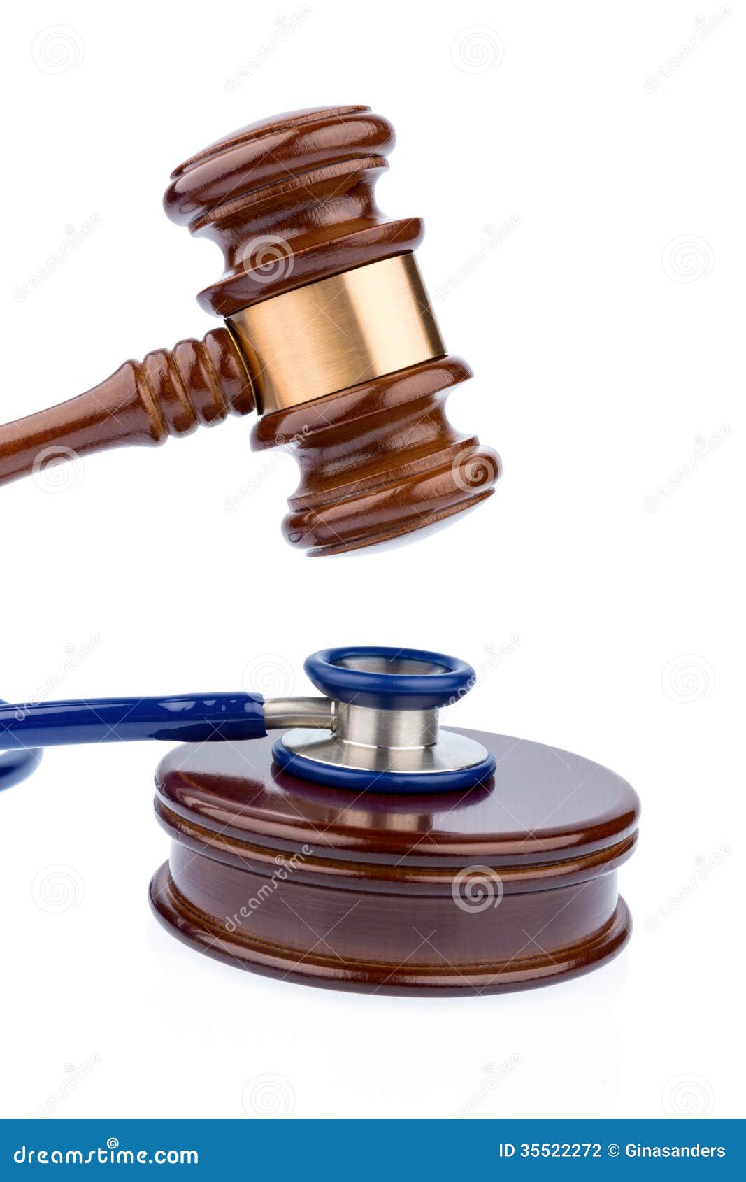 Gavel and stethoscope stock photo. Image of medizin, ordination - 35522272