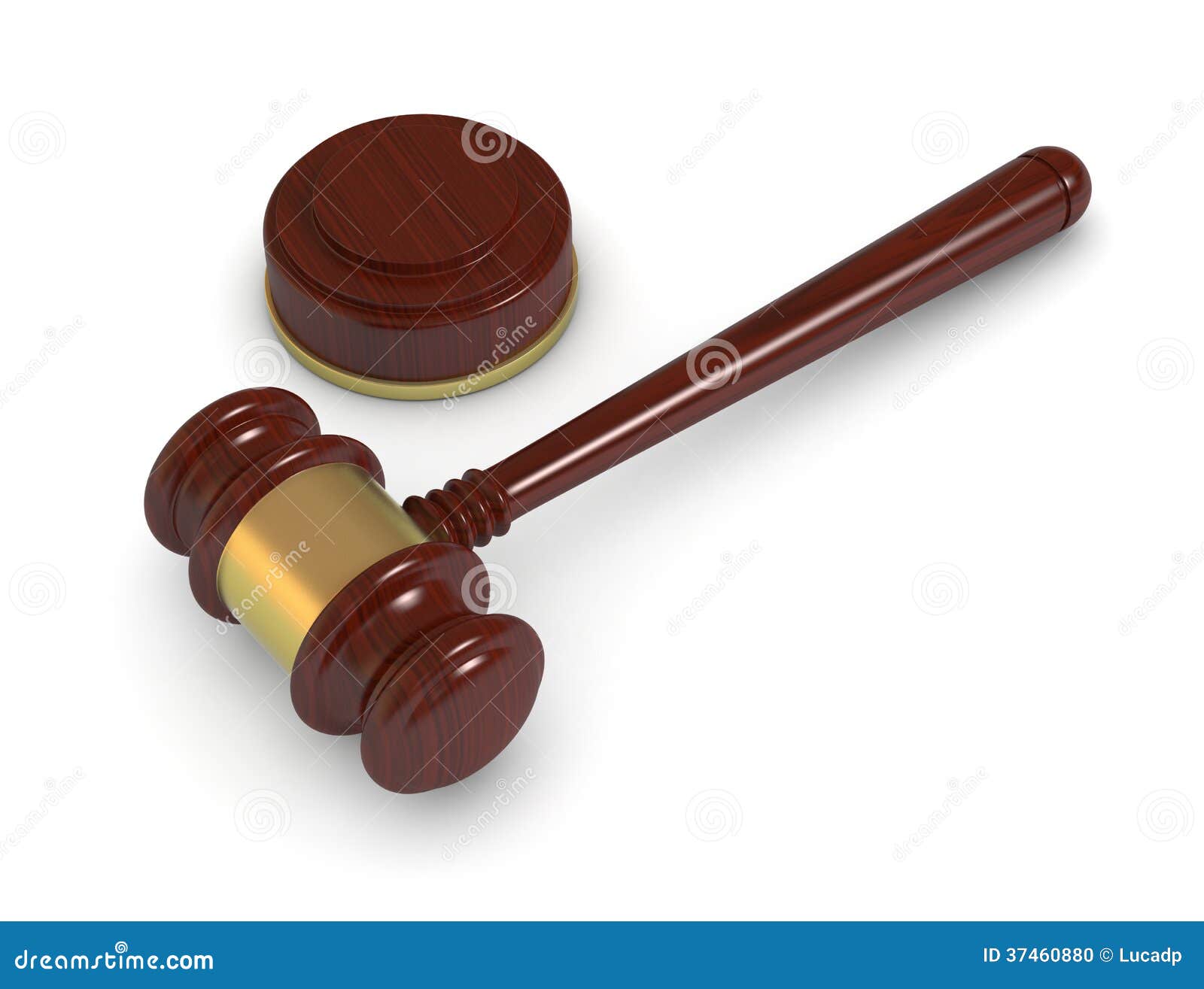 Gavel stock illustration. Illustration of gavel, golden - 37460880