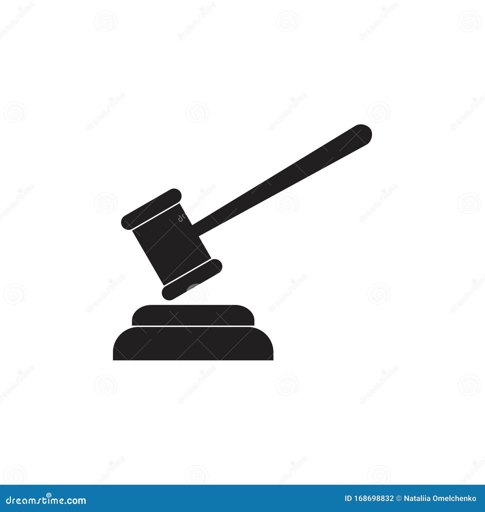 Gavel Vector Icon Isolated on White Stock Illustration - Illustration ... Gavel Vector Icon Isolated on White Stock Illustration - Illustration ...