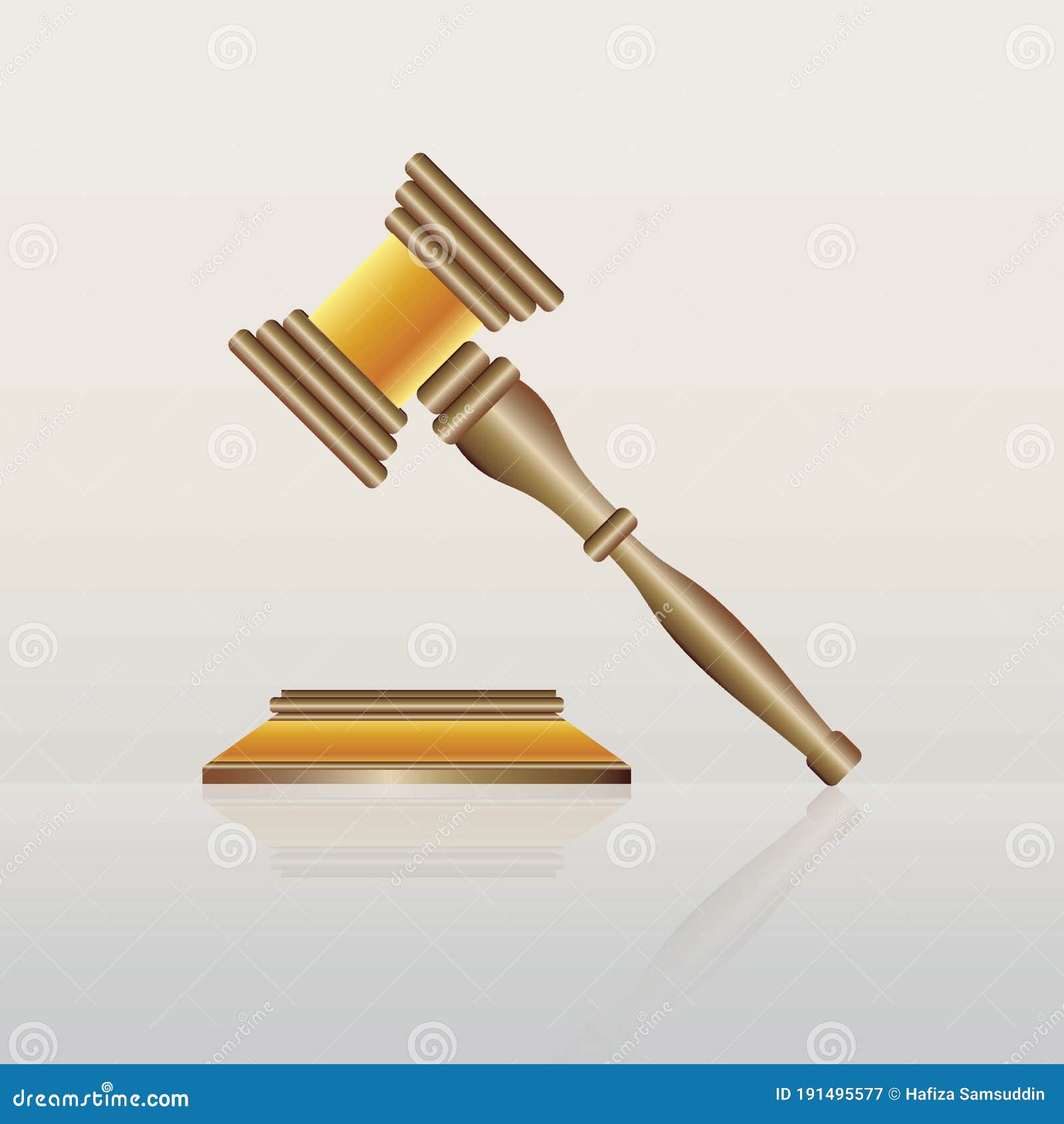 Gavel. Vector Illustration Decorative Design Stock Vector ...
