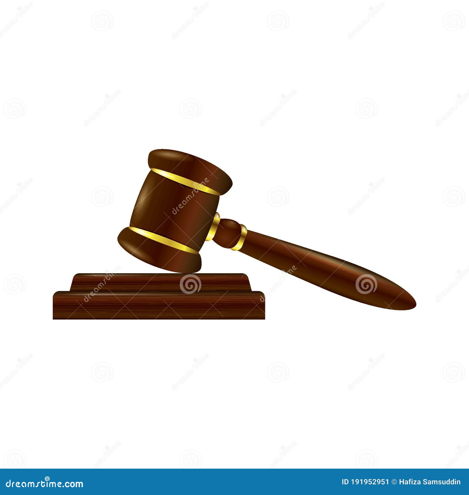 Gavel. Vector Illustration Decorative Design Stock Vector ...