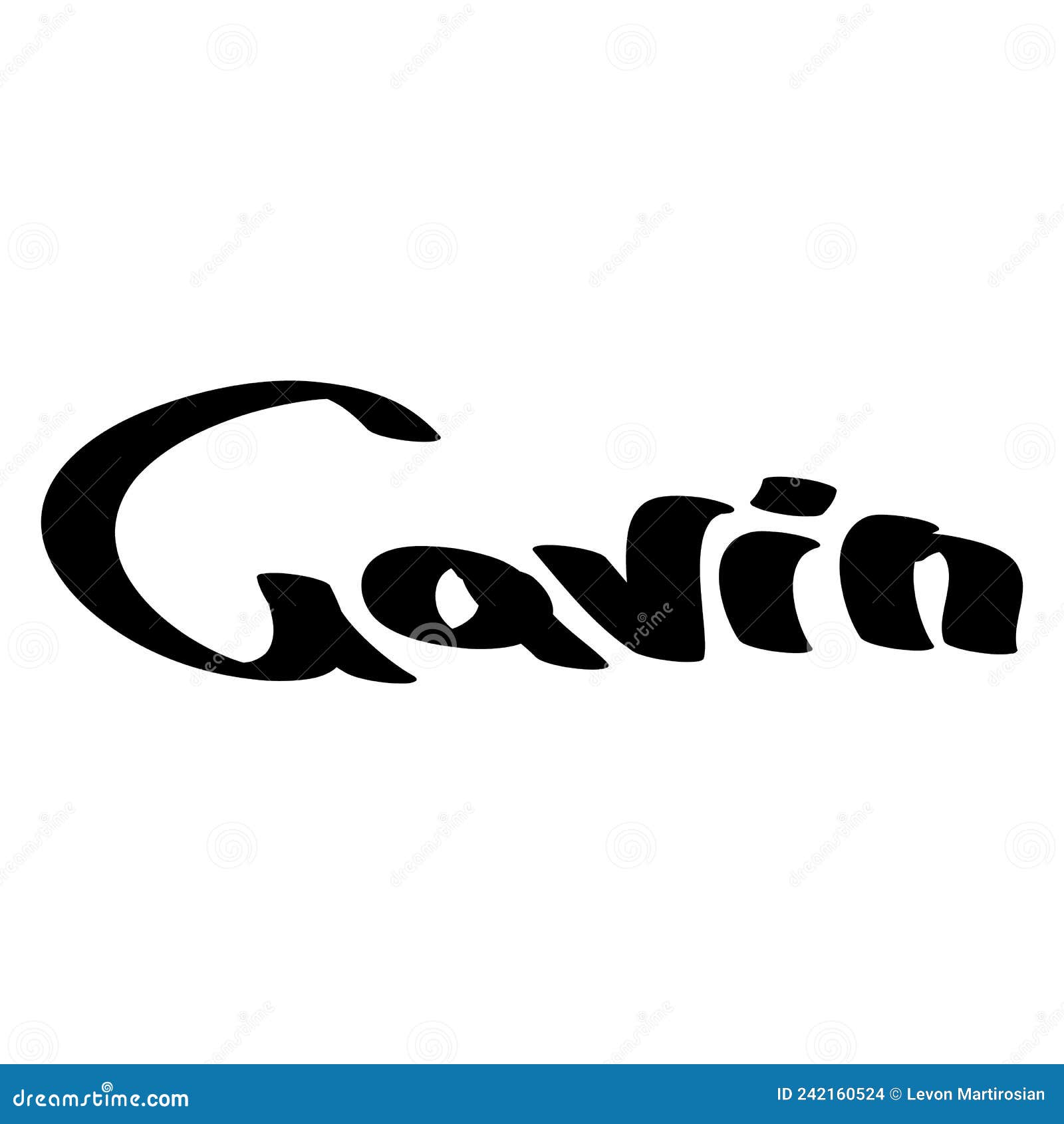 Gavin Male Name Street Art Design. Graffiti Tag Gavin. Vector Art ...