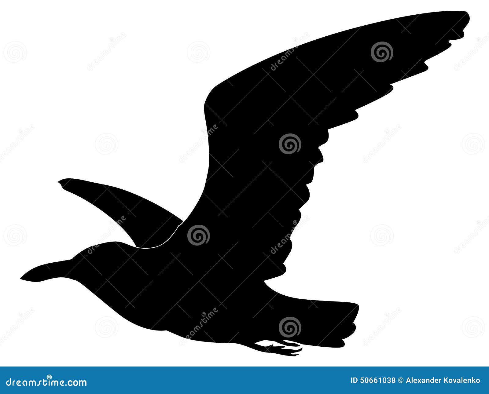 Gaviota ilustración del vector. Ilustración de elegante - 50661038