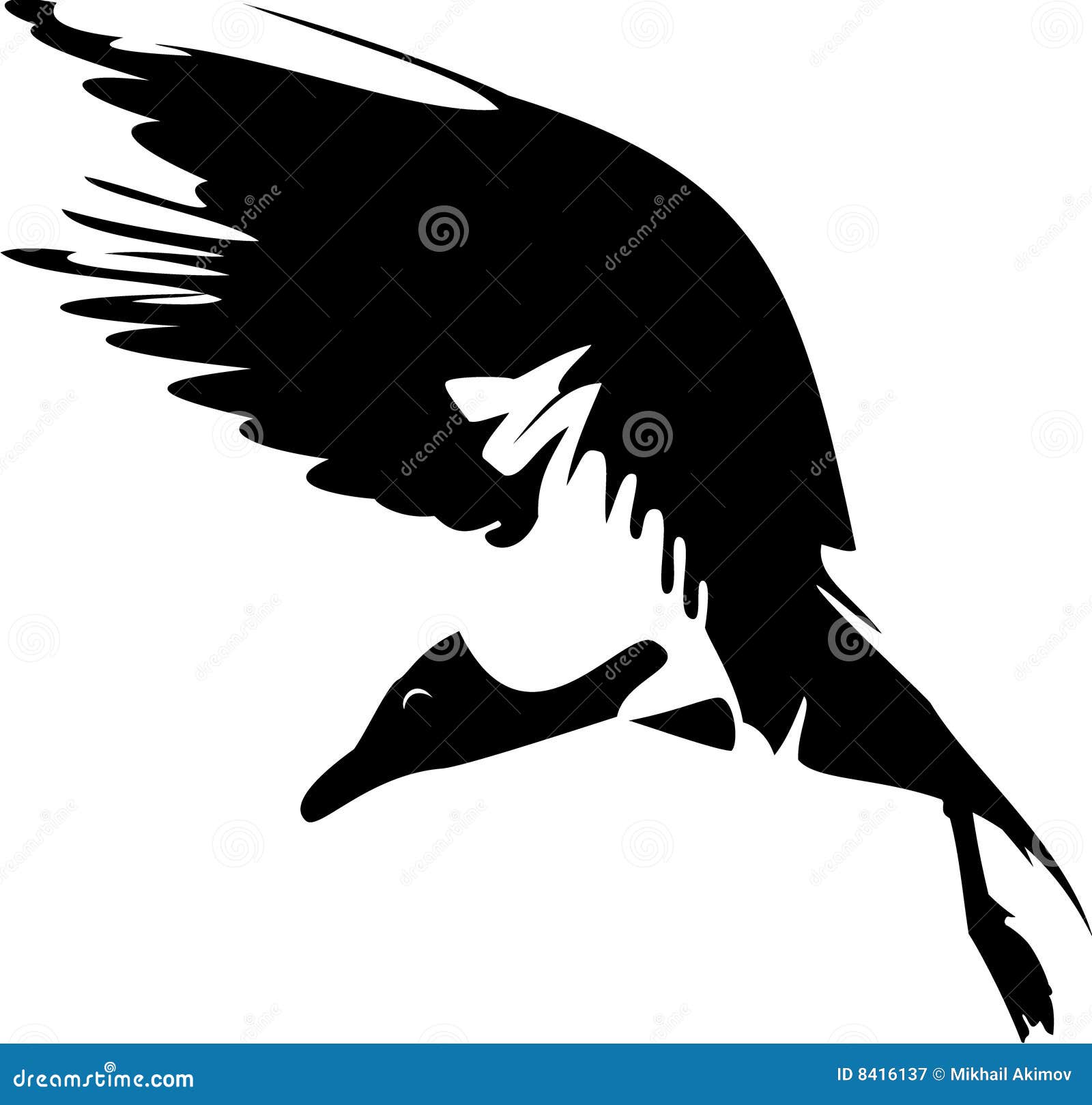 Gaviota ilustración del vector. Ilustración de salvaje - 8416137