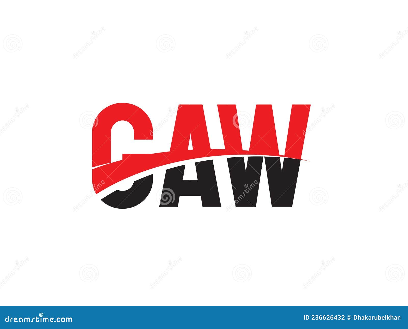 GAW Letter Initial Logo Design Vector Illustration Stock Vector ...