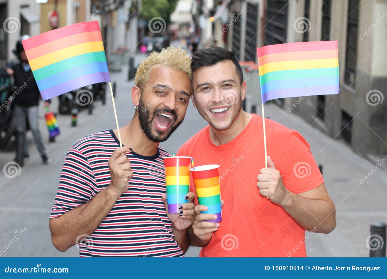 Gay Community Members Celebrating Diversity Stock Photo - Image of ...